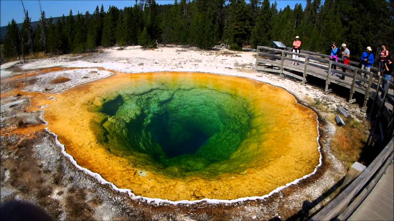 Morning Glory Pool Yellowstone - YouTube
