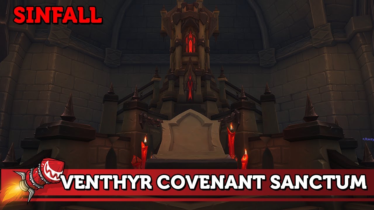 Sinfall, Venthyr Covenant Sanctum Environment Preview - YouTube