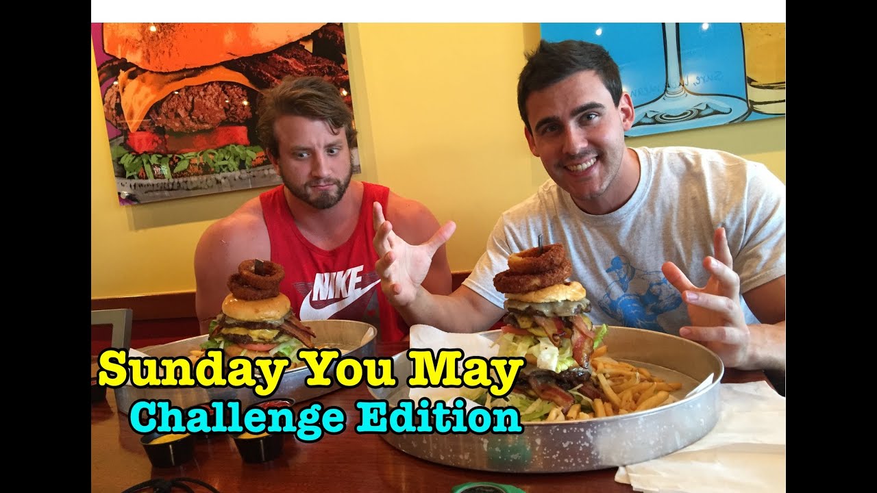 Bodybuilders vs. Shula Burger Stack Attack Eating Challenge | Sunday You May Ep. 6 - YouTube