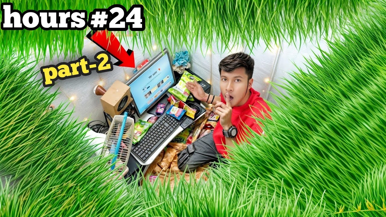 24 hours survive in secret room 🤔 - YouTube