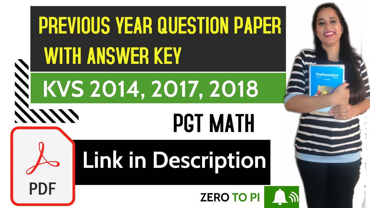 KVS PGT MATHS Previous Year Question Papers Pdf | 2014 | 2017 | 2018 | FREE DOWNLOAD - YouTube