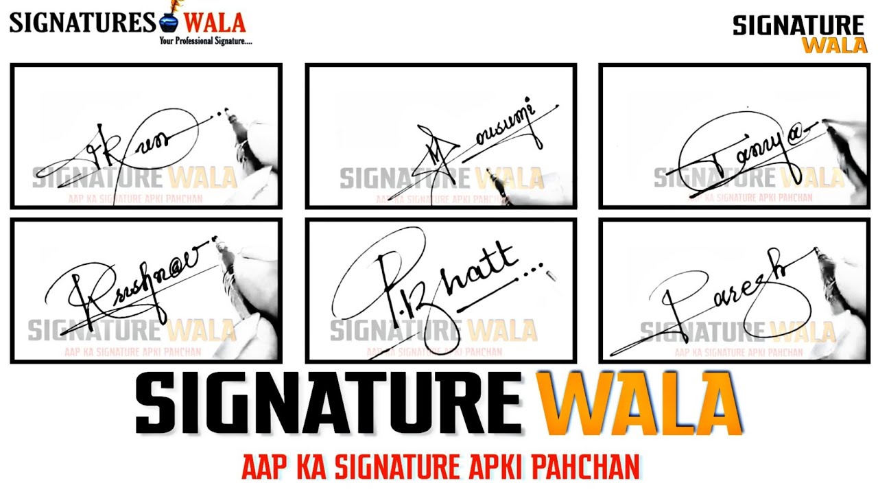 Signature Style of My Name A | Signature Ideas | How To Draw Unique ...