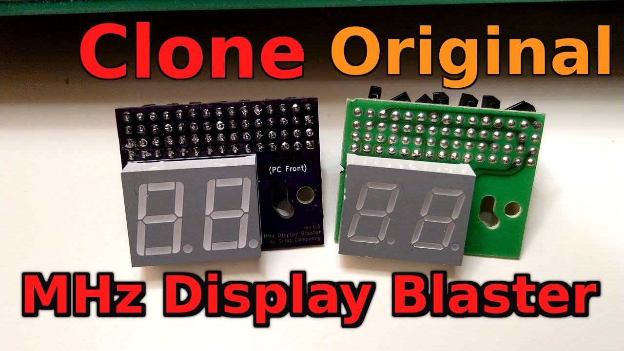 MHz Display Blaster: A 7-segment frequency display clone - YouTube