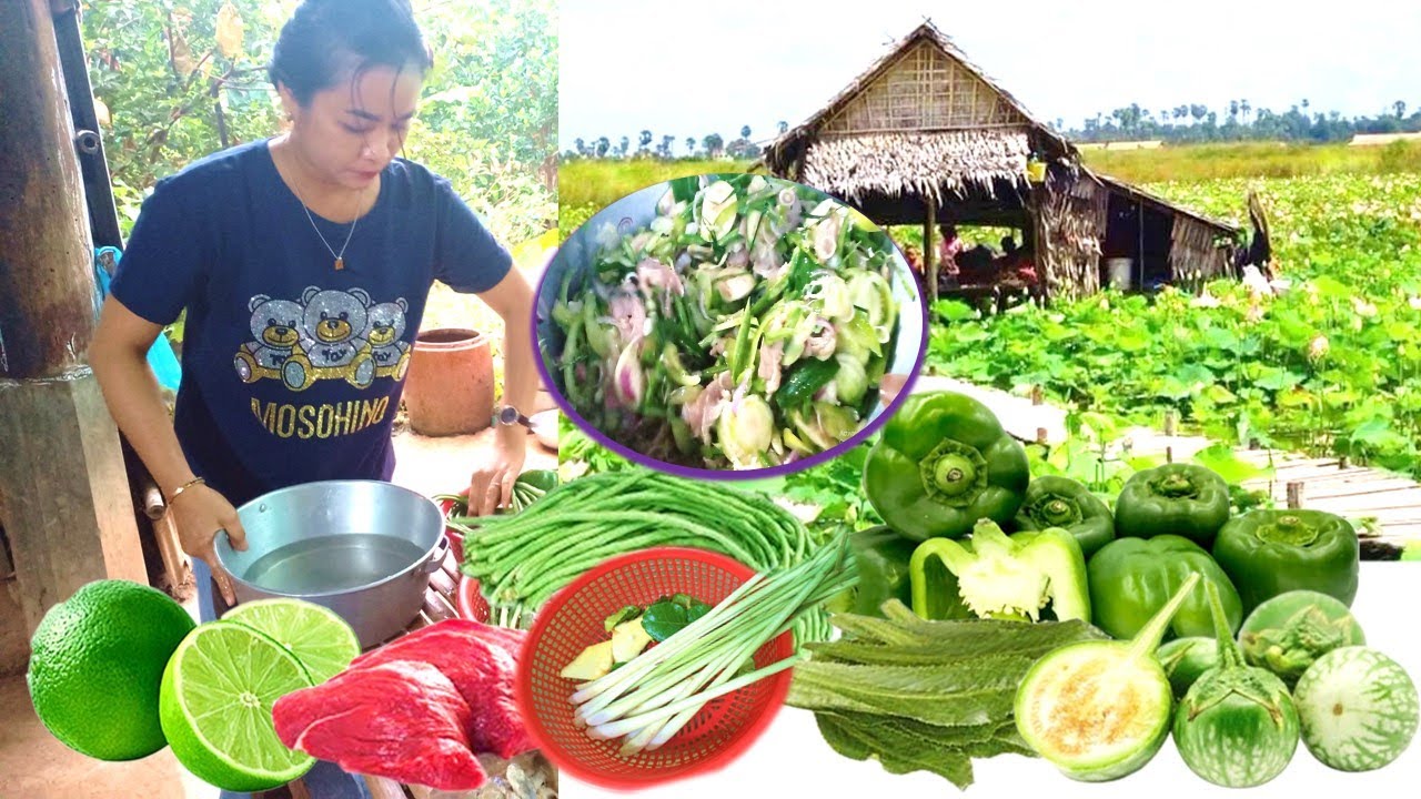 Plear Sach Kor | Raw Beef Salad | Cambodian Popular Food & Yummy ...