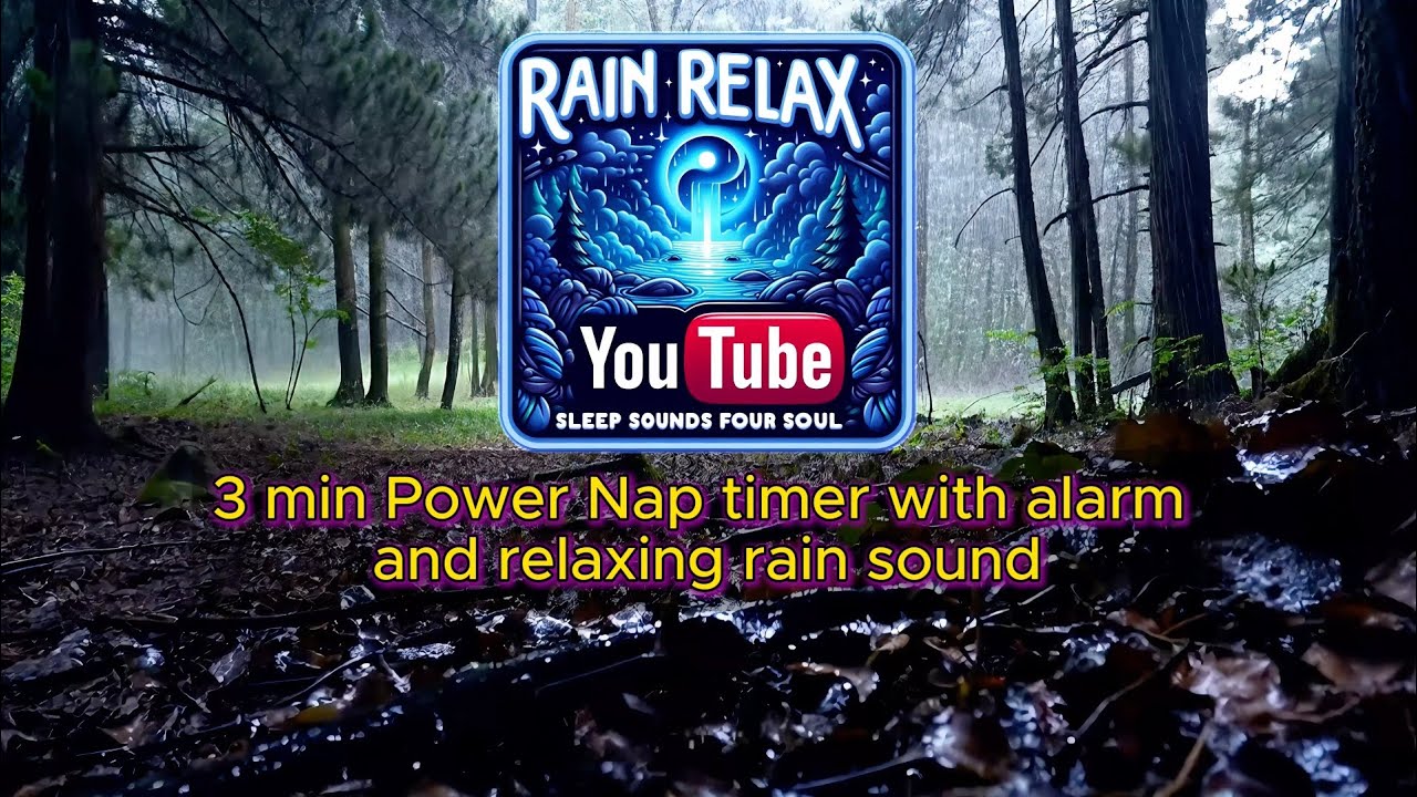 3 min Power Nap Clock with Wake-Up service (#BlackScreen) - YouTube