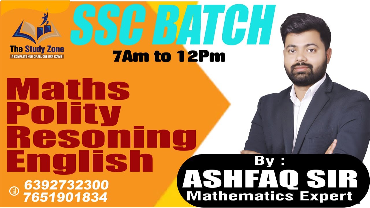 01 SSC BATCH | SSC-CGL/CHSL/CPO-SI/Selection of Post/MTS/Stenographer | 7-11Am | by The Study ...