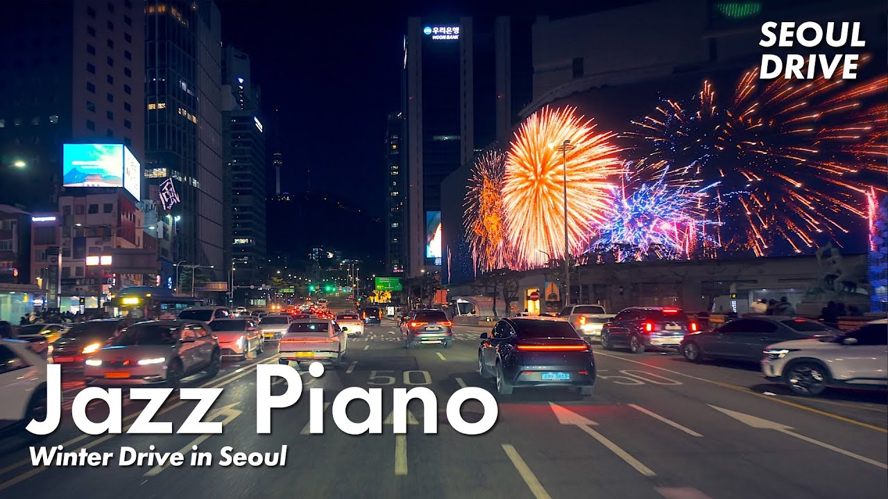 Winter Drive in Seoul - Cross the River, Into the Soul | Lo-fi Jazz ...