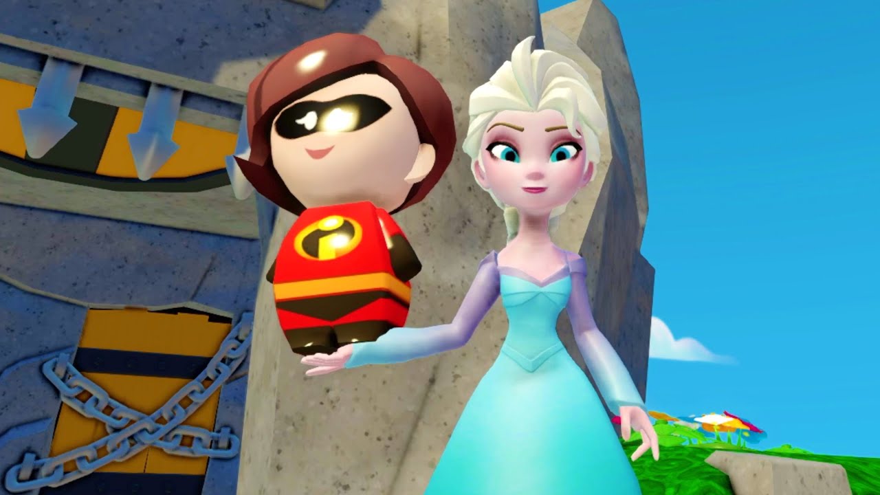 Elsa and Anna | Elsa Saves The Incredibles Elastigirl from Darth Vader ...