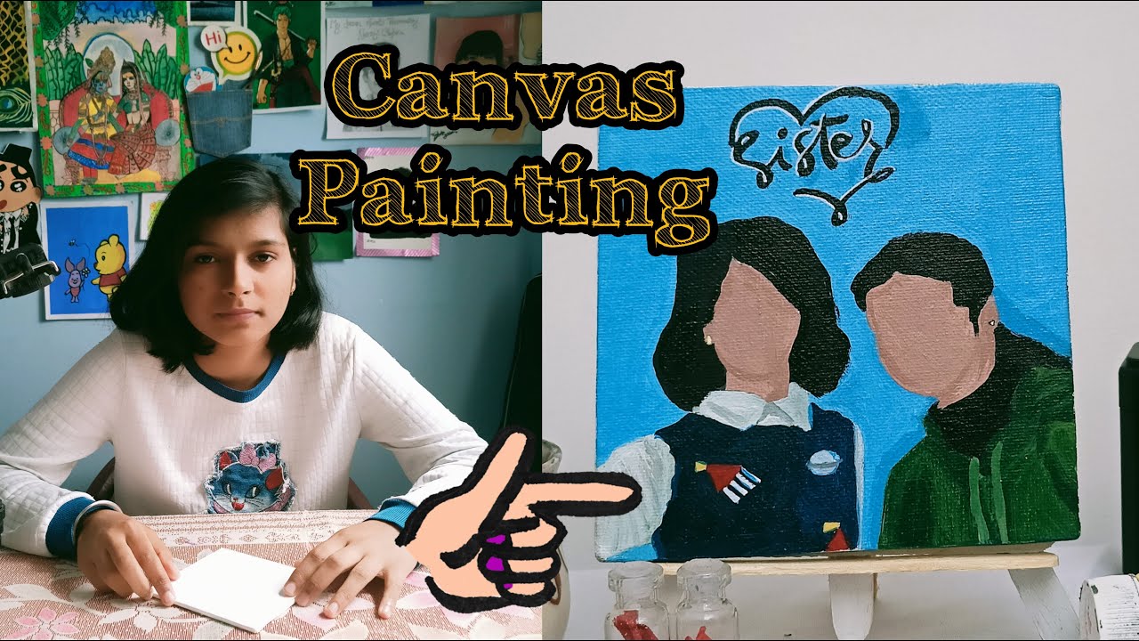 faceless portrait painting on canvas| acrylic painting | # ...