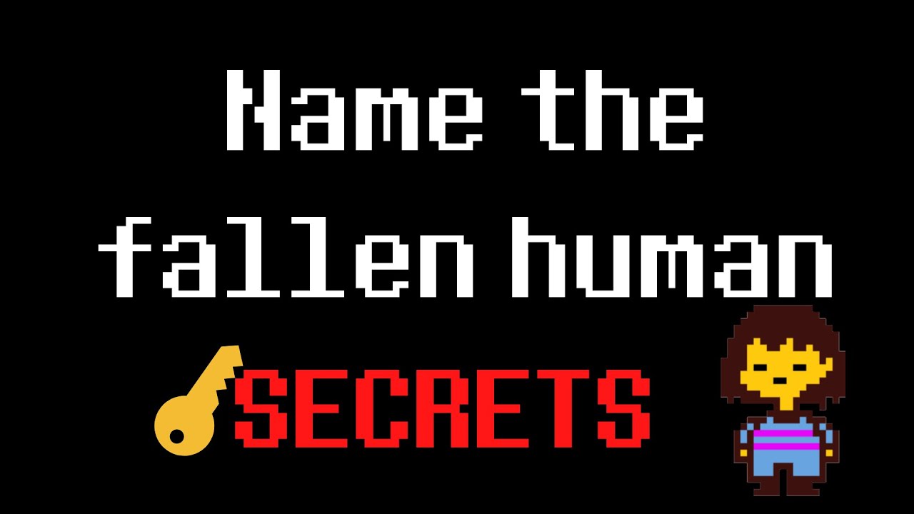 Undertale naming screen secrets! - YouTube