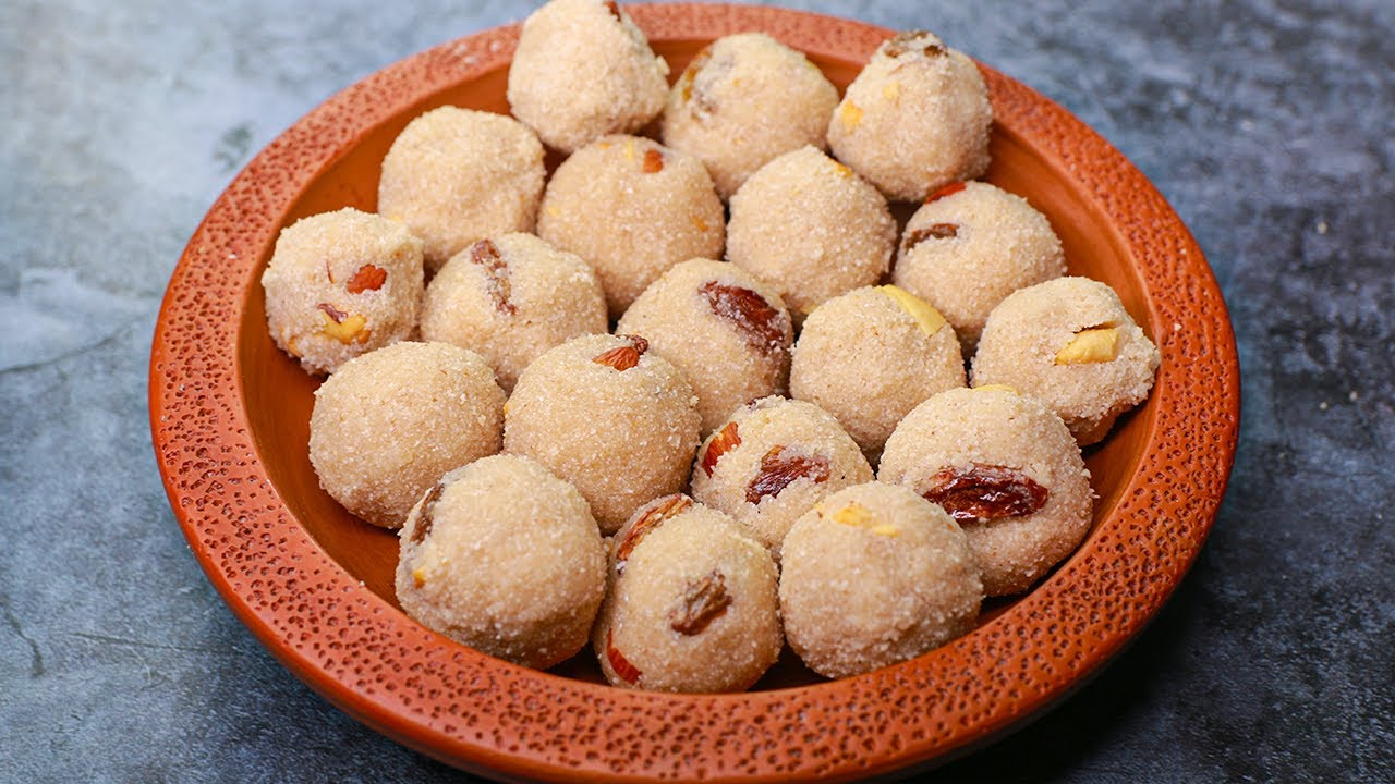 Suji Ladoo Recipe in 10 Mins | Rava Laddu | Semolina Laddu Recipe # ...