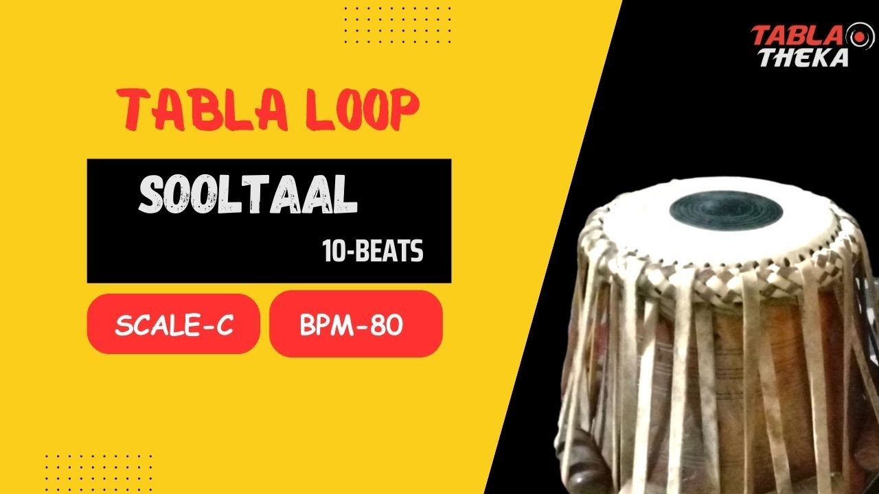 Sooltaal Tabla Loops |Scale C : BPM 80 - YouTube