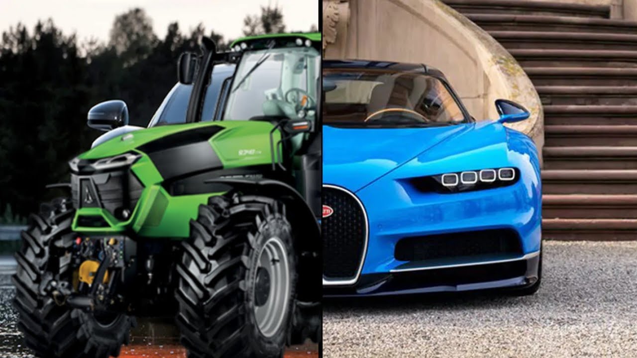 BUGATTI VEYRON🚗 VS TRACTEUR🚜 - YouTube