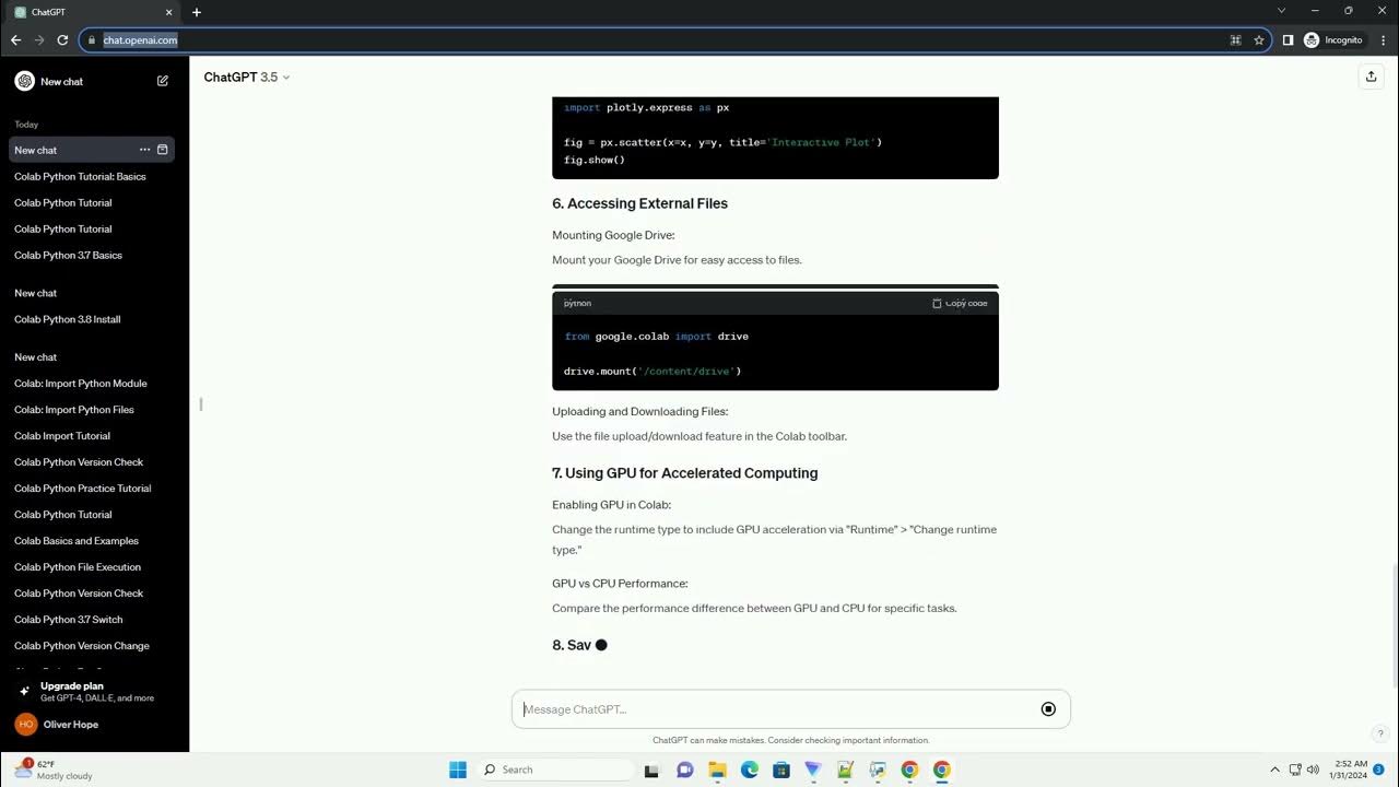 colab python notebook - YouTube