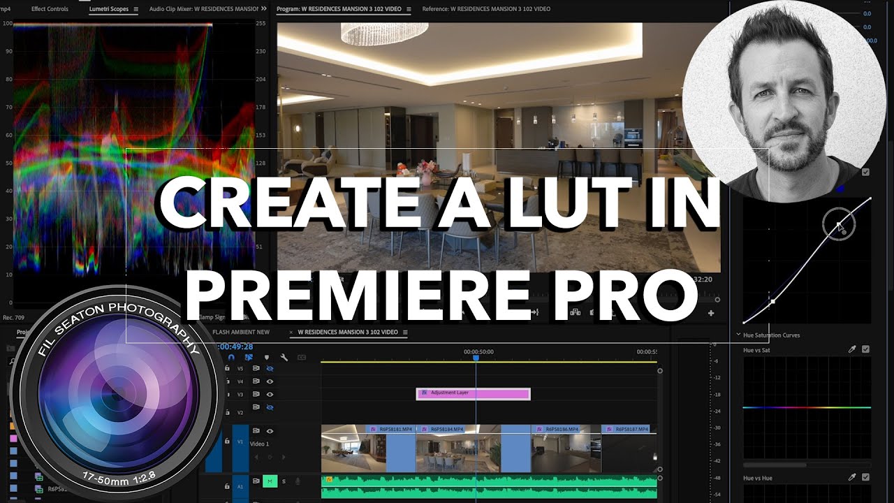 CREATE A SIMPLE LUT IN PREMIERE PRO - YouTube