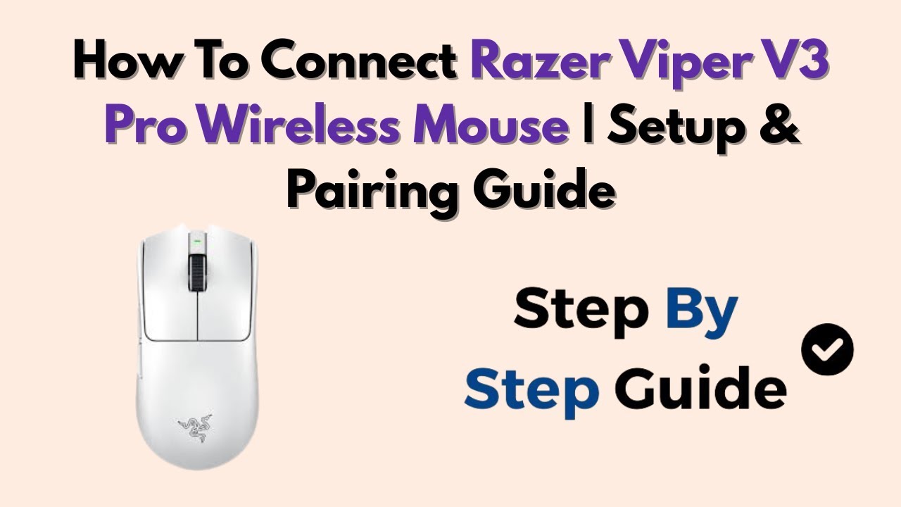 How To Connect Razer Viper V3 Pro Wireless Mouse | Setup & Pairing ...