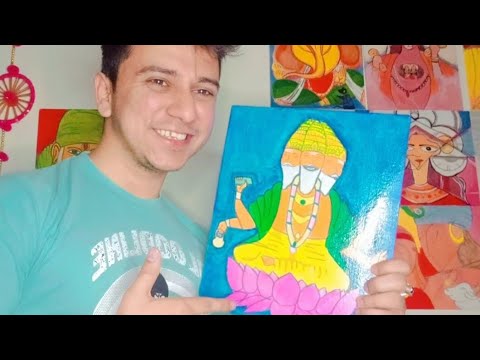 Brahma ji abstract painting tutorial . - YouTube
