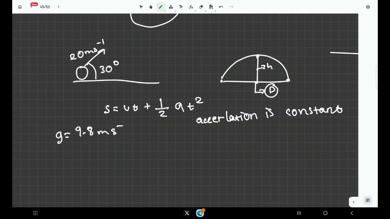 Projectile motion part 1 - YouTube