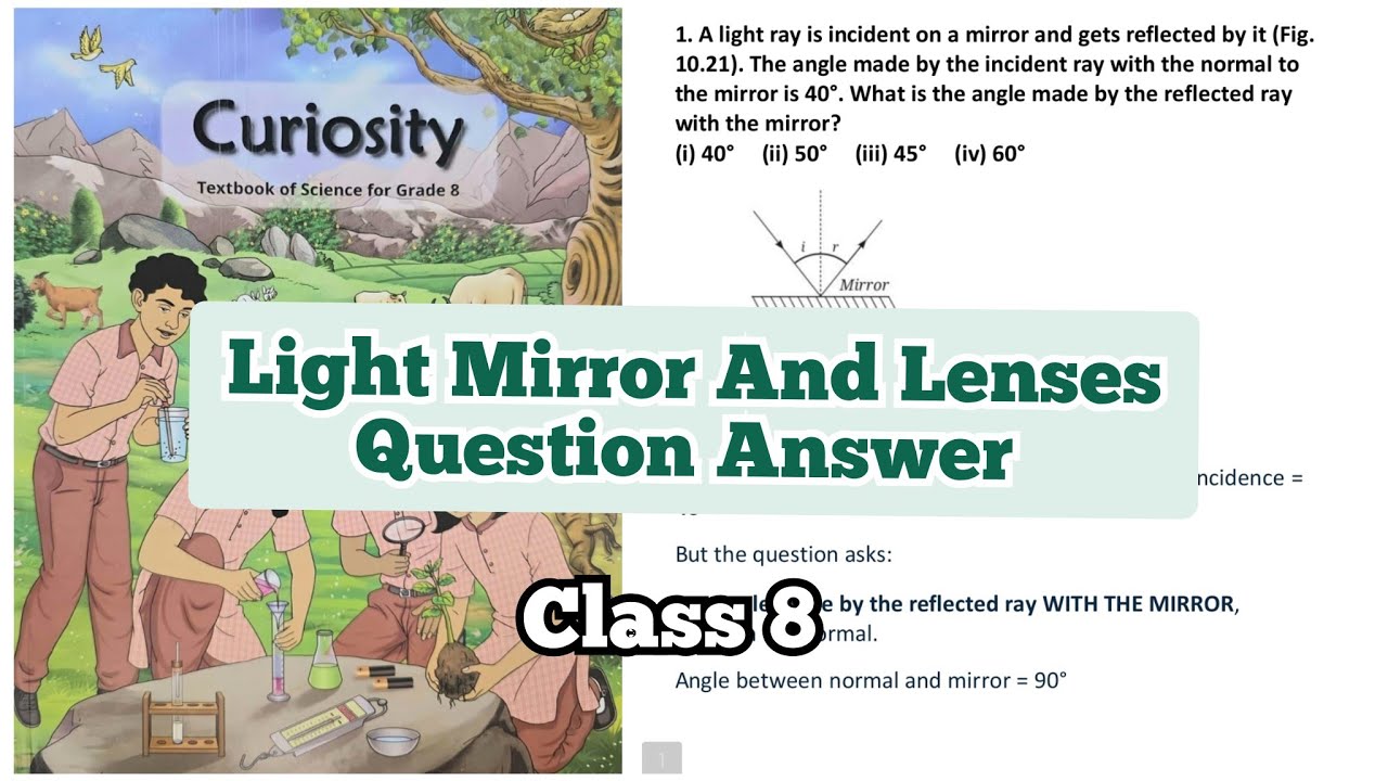 Light Mirror And Lenses Class 8 Curiosity | Questions And Answers ...