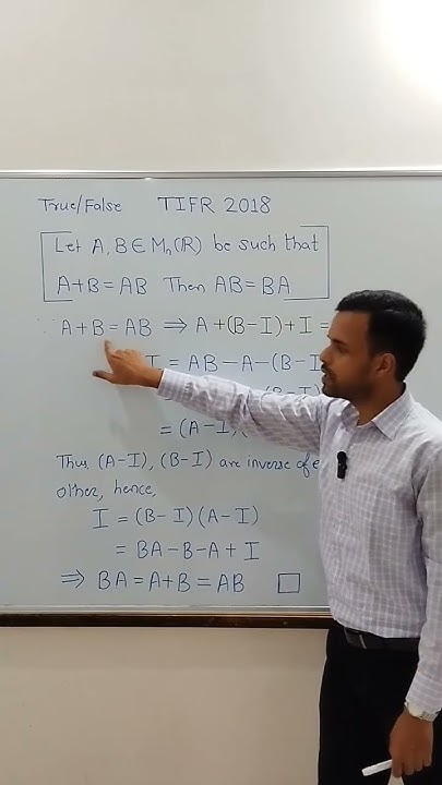 Commuting Matrices | TIFR Mathematics | Linear Algebra - YouTube