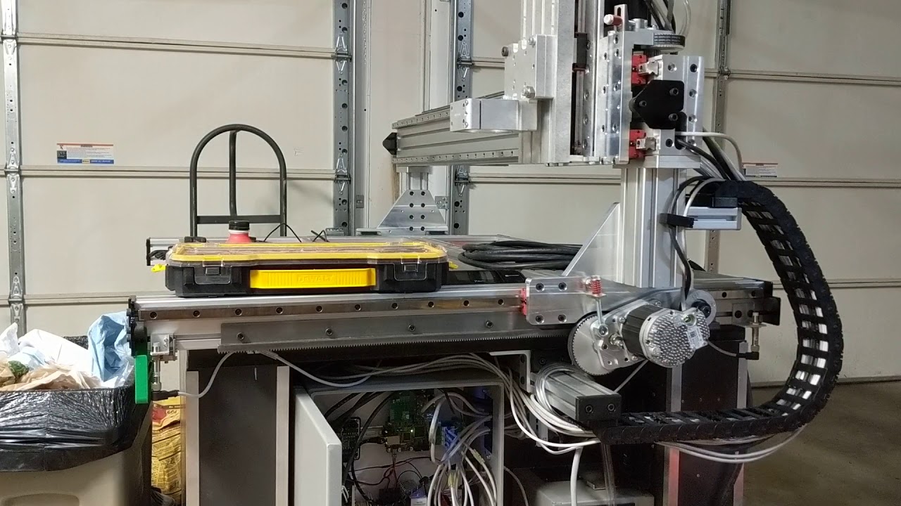 CNC router - homing X and dual-driven Y - YouTube