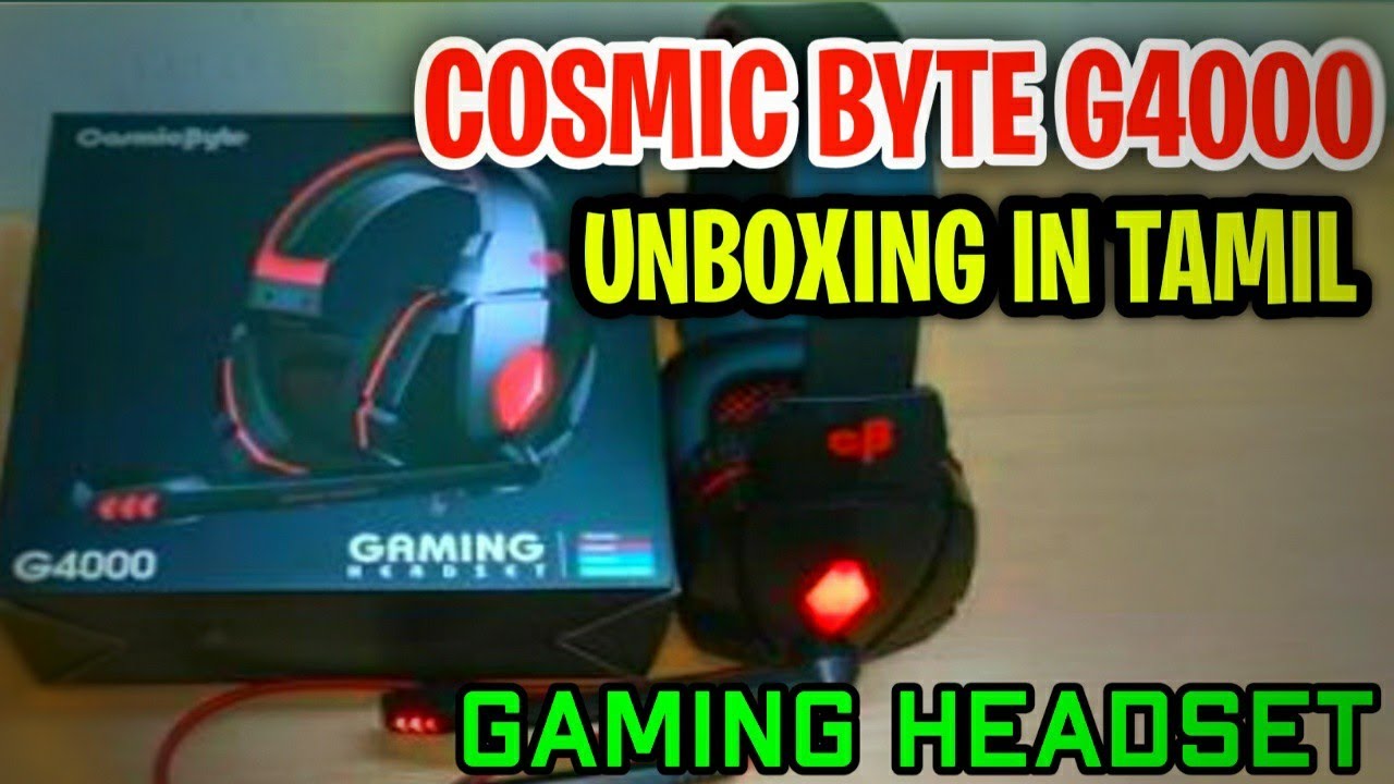 Cosmic Byte Over the Ear Headphone with Mic & LED - G4000 Edition (Red ...