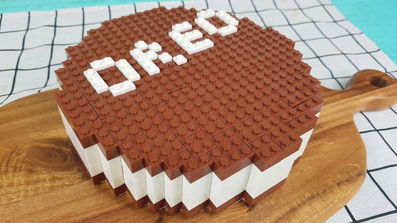 Lego No Bake Oreo Cheesecake - Lego In Real Life 15 / Stop Motion ...
