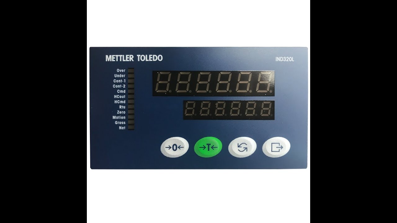 CALIBRATION OF METTLER TOLEDO IND320L WEIGHING INDICATOR | HOW TO ...