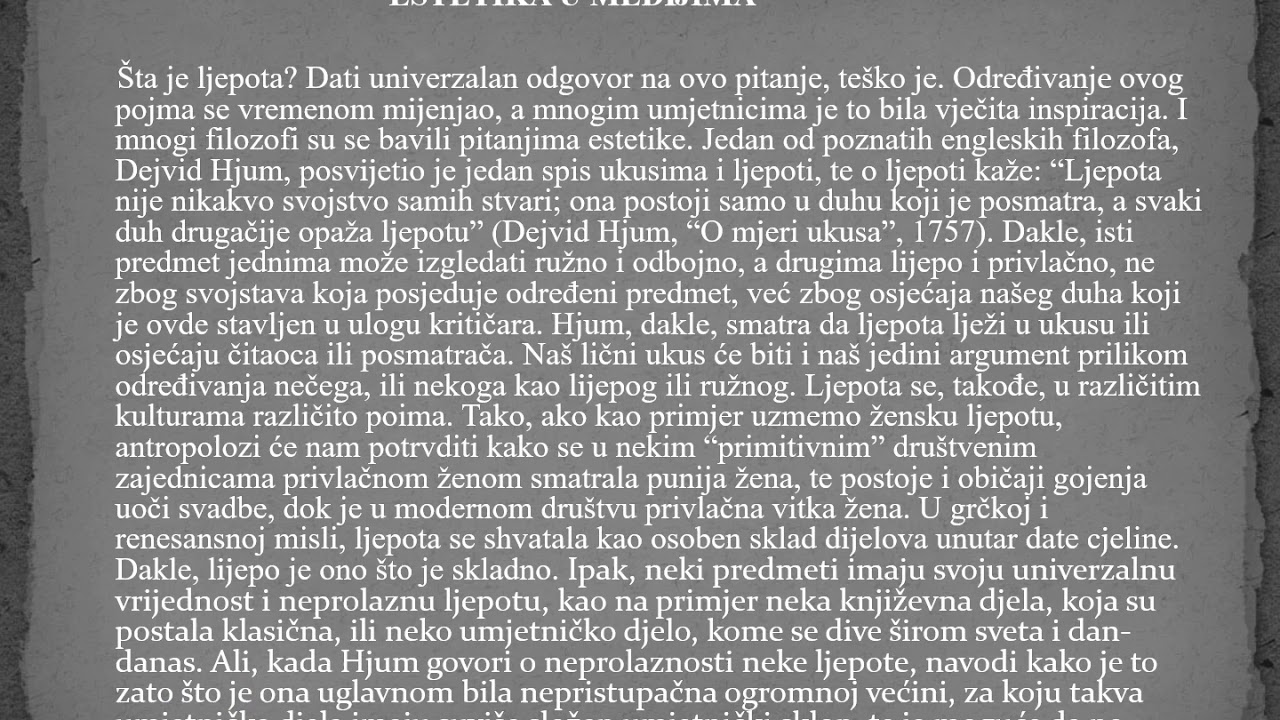 VIII razred osnovne škole - Esej, pisanje eseja - YouTube