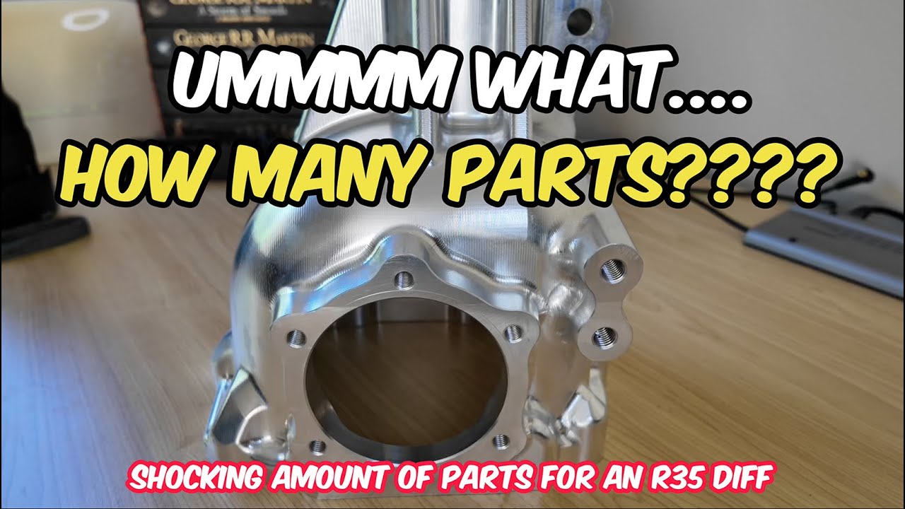 SHOCKING amount of components to rebuild an R35 GTR Front Diff - YouTube