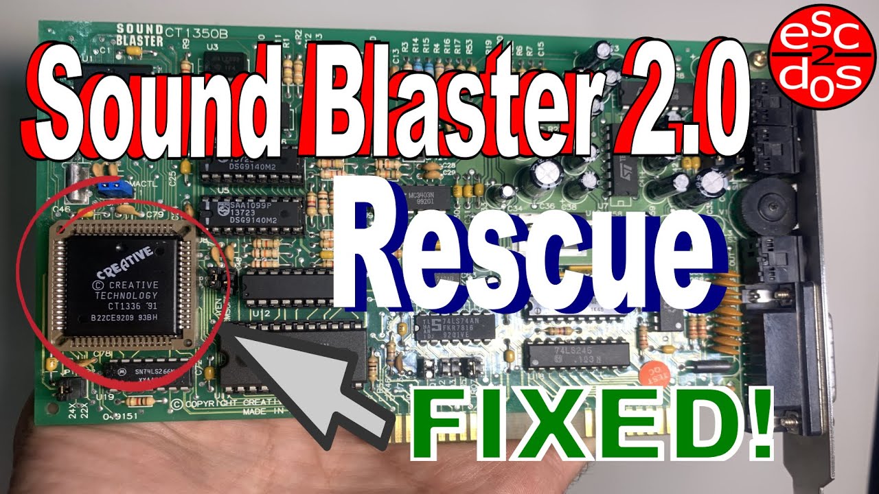 A Sound Blaster Two Rescue (w/ CMS SAA1099 music) - YouTube
