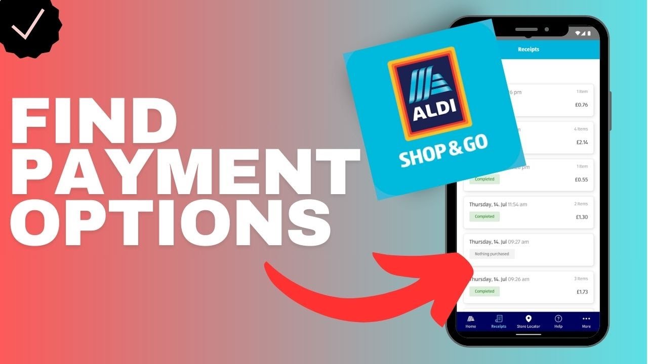 Where to find the payment options in the Aldi shop & go app? - YouTube