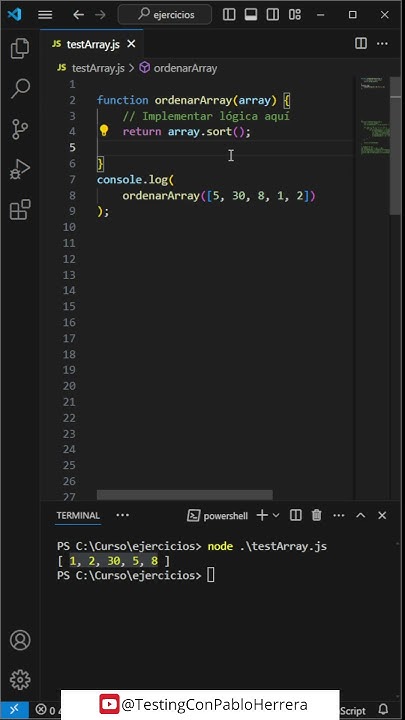 Pregunta entrevista técnica #javascript #shorts #qaautomation - YouTube