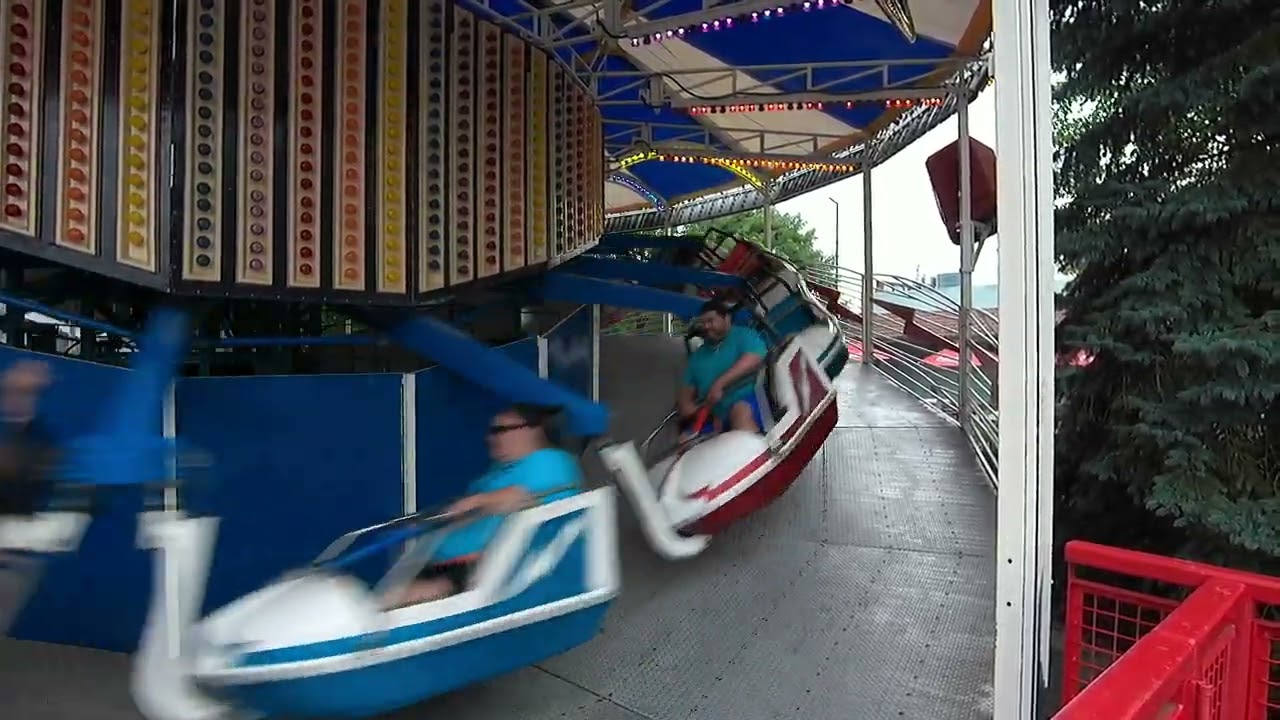 thunderbolt last ride of the day at Michigan adventure - YouTube