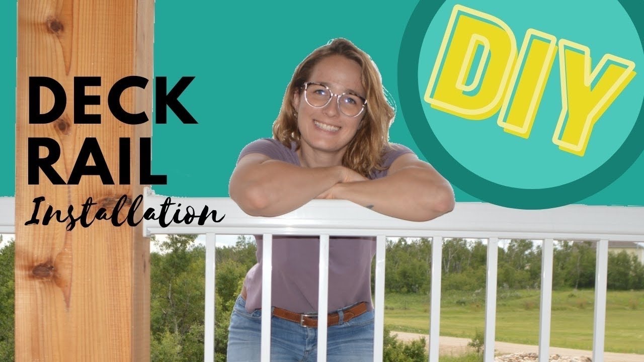 How to Install Standard Aluminum Deck Railing - YouTube