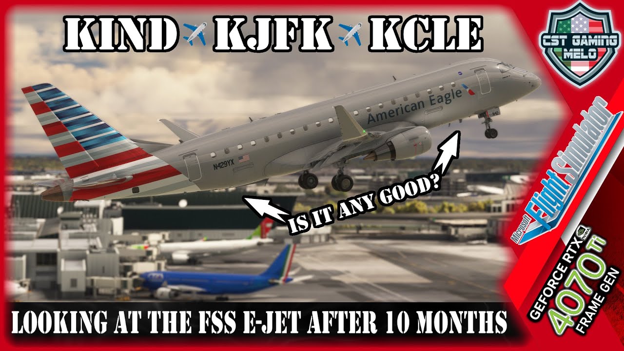 MSFS LIVE | First look at the FSS E-Jets after 10 months | Indianapolis ...
