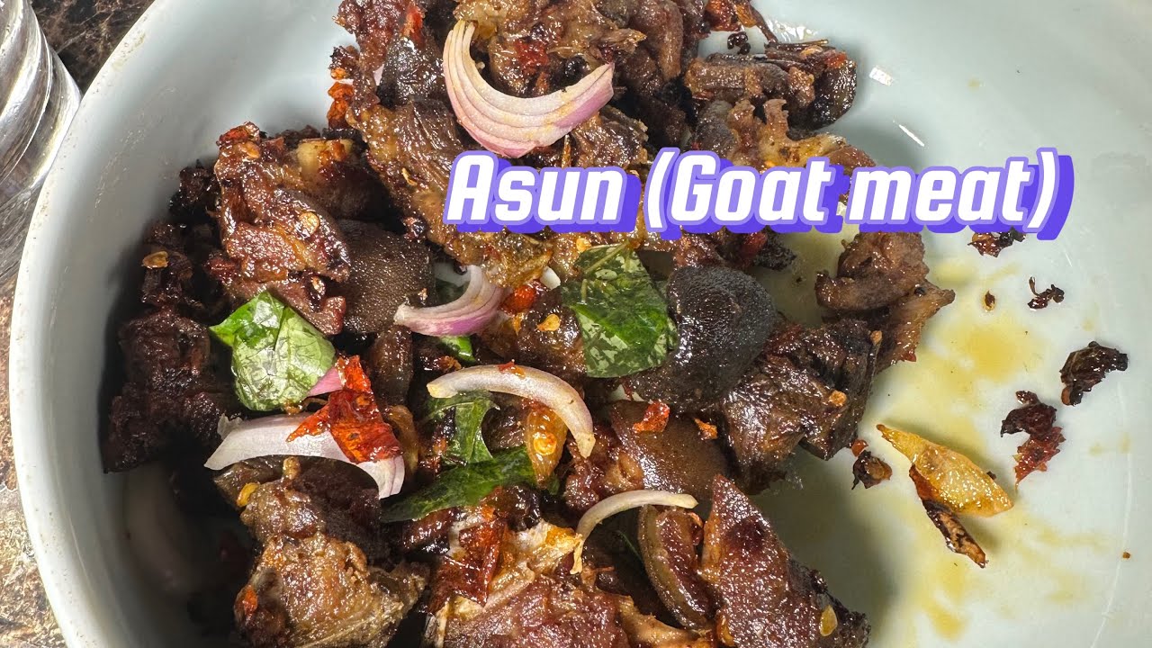 How to make asun (goat meat) without a grill or oven. - YouTube