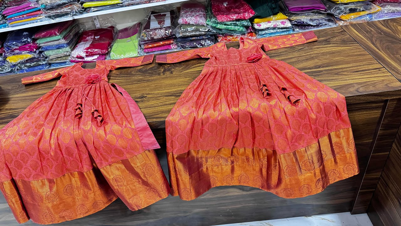 semi silk kids customised dress #9791873401 #fashion #indianfashion # ...