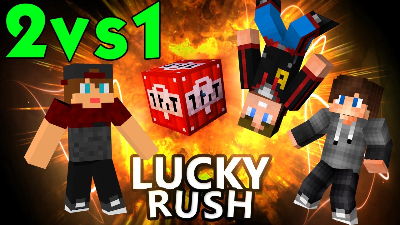 TNT LUCKY BLOCK + 2vs1 CHALLENGE | Minecraft LUCKY RUSH | baastiZockt ...