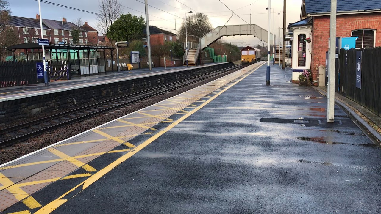 Class 66024 passing Chester Le street 05.01.21 - YouTube