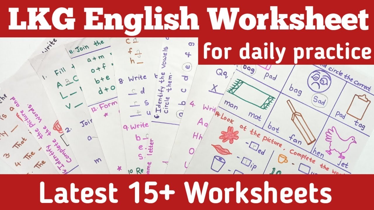 LKG English Syllabus | LKG English Worksheet | English Worksheet For ...
