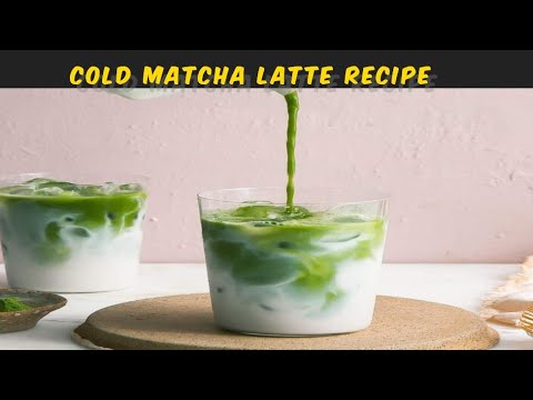 how to make cold matcha drink - YouTube