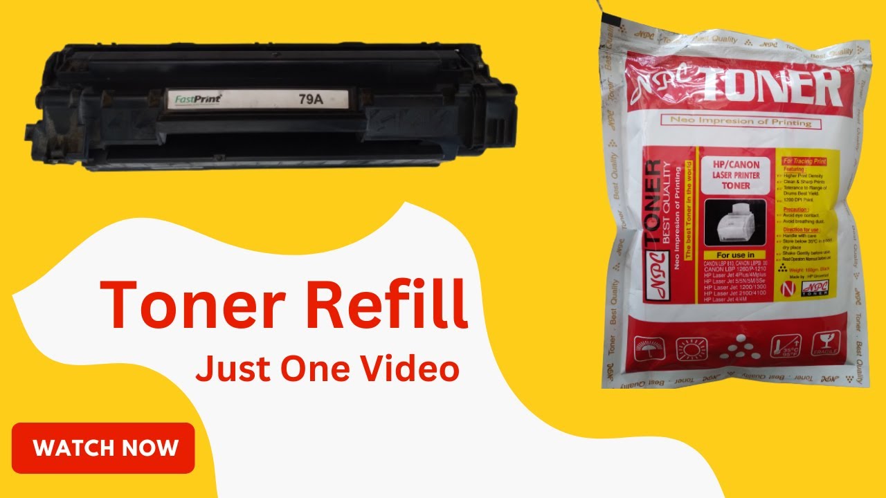 How To Toner Refill HP 78A, 78A, 83A, 85A, All Toner Cartridges - YouTube