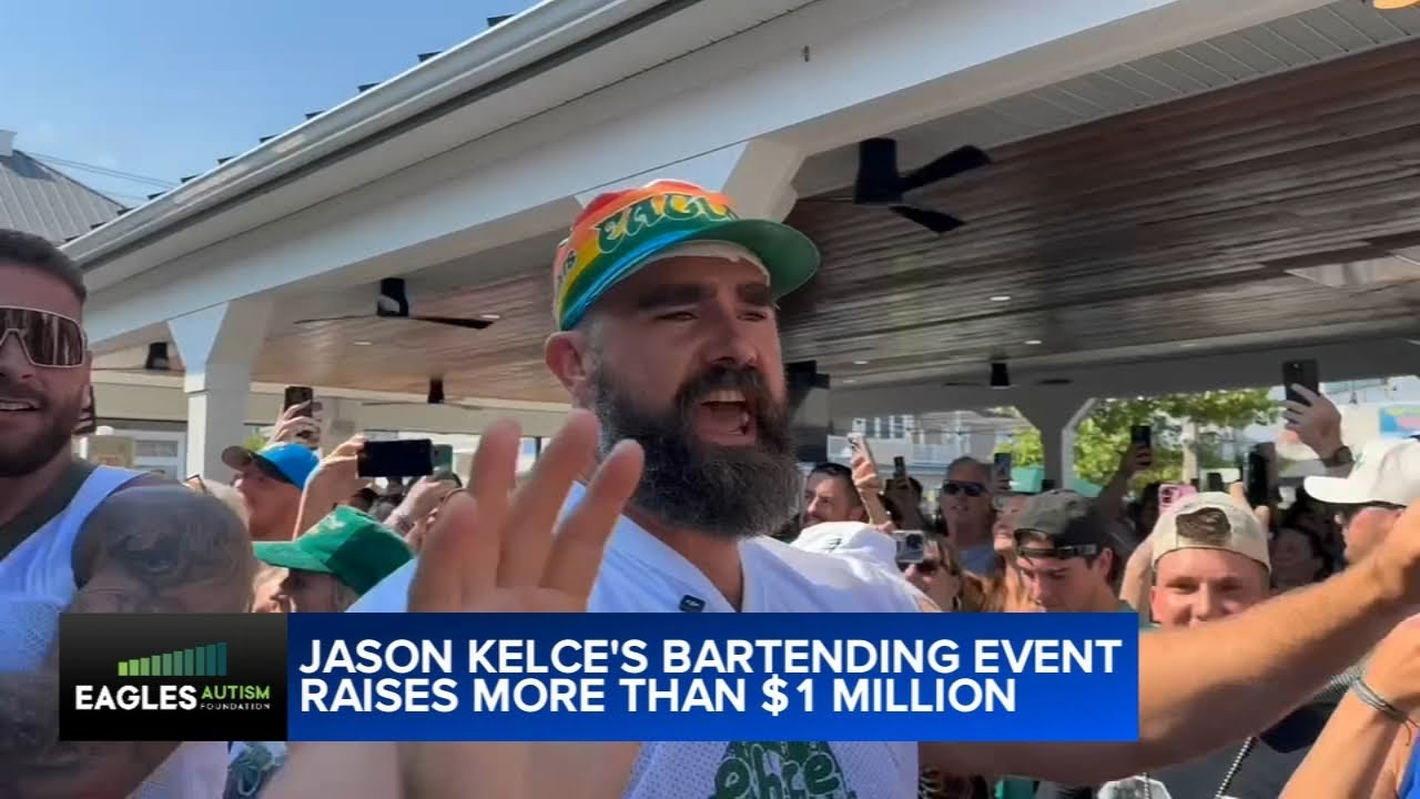 Jason Kelce's annual celebrity bartending event in Sea Isle City, NJ ...
