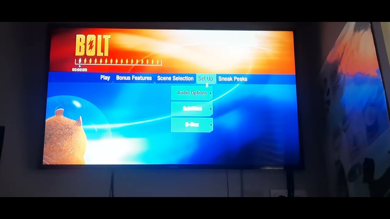 Bolt 2009 UK Blu-ray Menu Walkthrough - YouTube