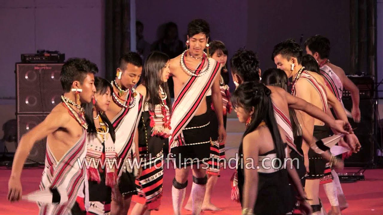 Zeme tribe's dance troupe performs in Manipur - YouTube