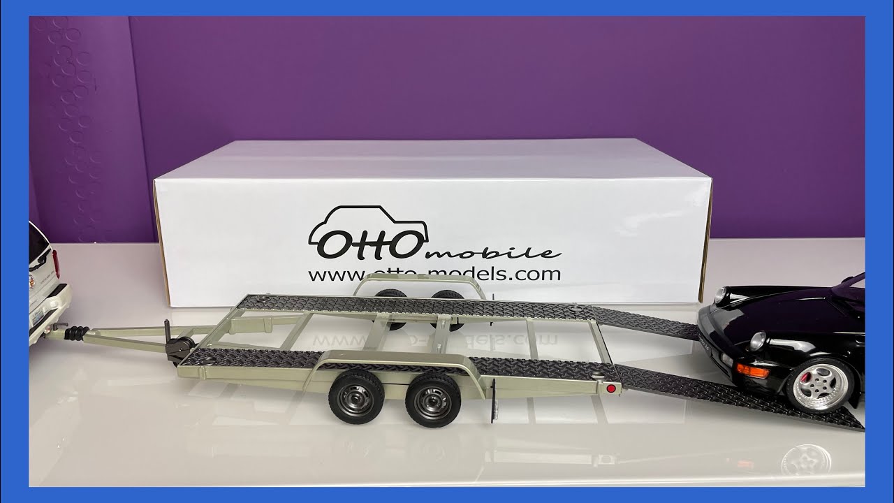 1:18 Car hauler trailer - Ottomobile (OT225D) | Unboxing - YouTube