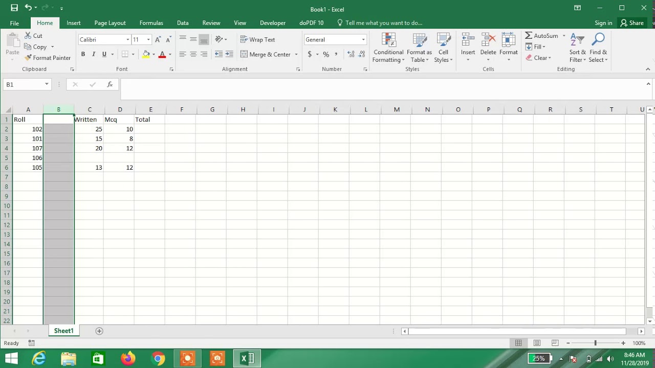 Student's Mark entry - YouTube