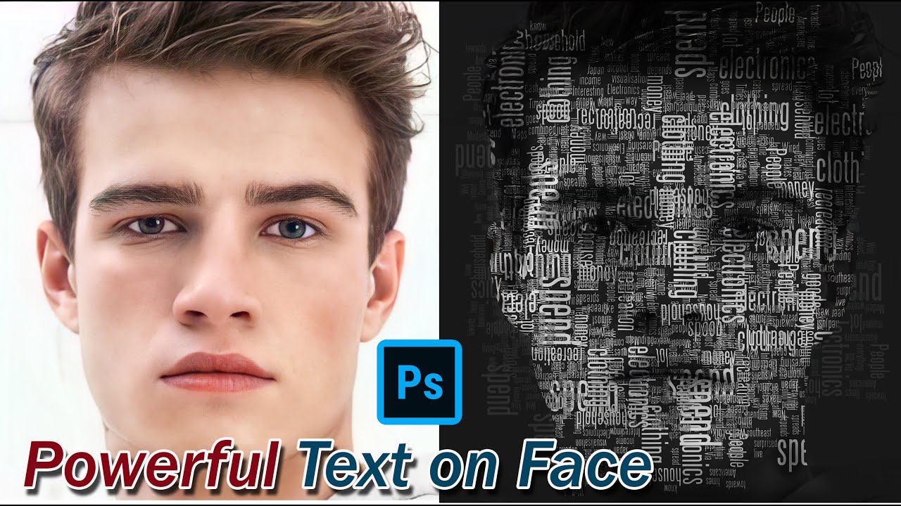 Powerful text on Face in Adobe Photoshop.Complete Tutorial. - YouTube