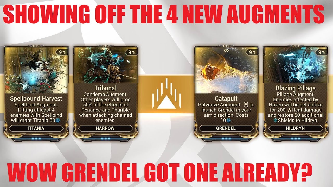 New Warframe Augment Mods Update 27.3.14 l Warframe The Scarlet Spear - YouTube